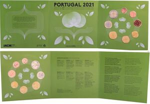 Moneda: Various Euro (Mint set 2021 BU) (Portugal(2002~Hoy - Sets Euro)
