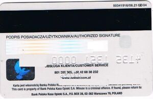 Bank Card: Szczecin (Bank Polska Kasa Opieki SA/Bank Pekao SA ...