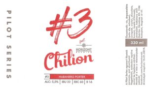 Drink Label: Chilion # 3 (Sörmüves Kft., HungaryCol:HU-BEER-002318