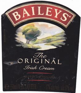 Drink Label: BAILEY"S the Original Irish Cream (R & A BAILEY ...