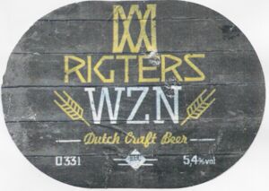 Drink Label: Rigters WZN (Rigtersbier, NetherlandsCol:NL-BEER-024920