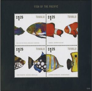 Stamp: Fish of the Pacific (Tuvalu(Fish (2013)) Mi:TV 1918-1921KB,Sn:TV ...