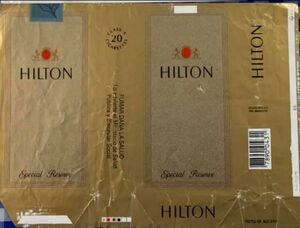 Cigarette Pack: Hilton (Special Reserve) (ParaguayCol:PY-CT-0174