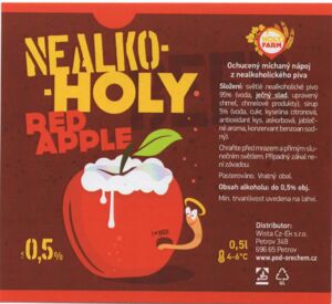 Drink Label: Nealko Holy Red apple radler (Kočovný pivovar pod ořechem ...