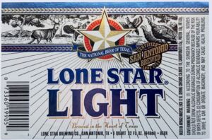 Drink Label: Lone Star Light (Old Lone Star Brewery Co., United States ...