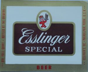 Drink Label: Esslinger Special Beer (Esslingers Brewery Inc. /closed ...