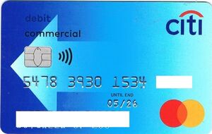 Bank Card: Citi Commercial (Bank Handlowy/Citibank, PolandCol:PL-MC-0106.04