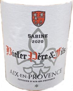 Drink Label: Sabine Aix-en-Provence Rosé (Bieler Père et Fils ...