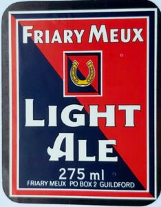 Drink Label: Friary Meux Light Ale (Friary Meux Brewery, United Kingdom ...