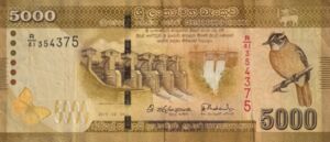 Banknote: 5,000 Rupees (Sri Lanka(2010-2022 Issue) Wor:P-128c.1