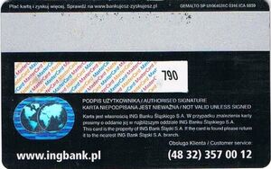 Bank Card: BusinessCard Commercial (ING Bank Śląski SA, PolandCol:PL-MC ...