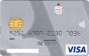 Bank Card: Embossed Visa Contactless (PKO Bank Polski, PolandCol:PL-VI ...