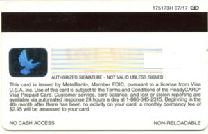Bank Card: Readycard Prepaid Card (MetaBank, United States of ...