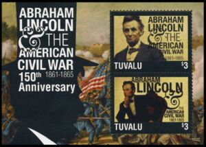 Stamp: Abraham Lincoln - The American Civil War 150th Anniversary ...