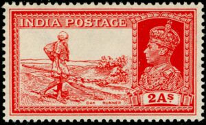 Stamp: Dak Runner (India(King George VI - Definitives (1937-40)) Mi:IN ...