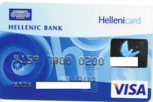 Bank Card: HELLENIC BANK Helleniccard VISA (Hellenic Bank, GreeceCol:GR ...