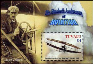 Stamp: Curtiss 'June Bug' (Tuvalu(Centenary of Powered Flight) Mi:TV ...