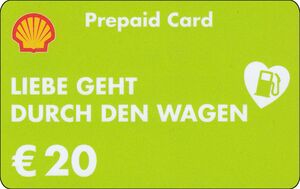 Geschenkkarte: Liebe geht durch den Wagen (Shell, Deutschland ...