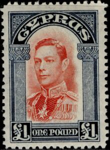 Stamp: Portrait of King George VI (Cyprus(Definitive Issues - King ...