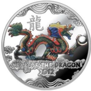 Coin: 1 Dollar (Dragon with a pearl) (Niue) (Numismatic Product ...