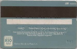 Bank Card: Banco Rio (Banco Rio, ArgentinaCol:AR-GM-0008