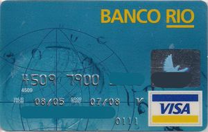 Bank Card: Banco Rio (Banco Rio, Argentina) Col:AR-VI-0015