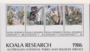 Stamp: Koala Research (Australia: Cinderella Stamps(National Parks) Col ...
