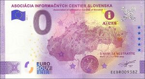 Banknote: 0€ Slovakia-Asociácia informačných centier Slovenska ...