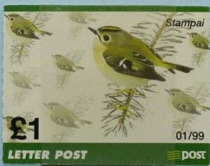 Stamp: Goldcrest (Regulus regulus) (Ireland(Bird Definitives 1997-2001 ...