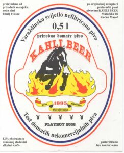 Drink Label: Kahli beer Varaždinsko svijetlo (Kahli Beer, CroatiaCol:HR ...