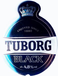 Drink Label: Tuborg Black (AO IP Efes Kazakhstan, KazakhstanCol:KZ-BEER ...