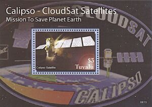 Stamp: Calipso - CloudSat Satellites (Tuvalu(International Space ...