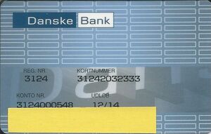 Bank Card: Danske Bank (Danske Bank, DenmarkCol:DK-GM-0010