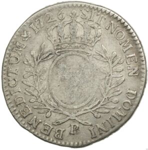 Moneda: ½ Ecu (Louis XV. P - Dijon) (Francia(1715~1774 - Luis XV) WCC ...