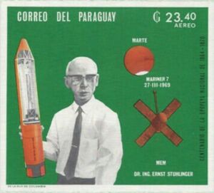 Stamp: Ernst Stuhlinger (Paraguay(European Space Program) Mi:PY 1994
