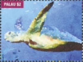 Stamp: Turtle of the Sea (Palau(Turtles of the Sea (2020)) Mi:PW 4324 ...