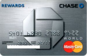 Bank Card: Chase Rewards World (Chase, United States of AmericaCol:US ...
