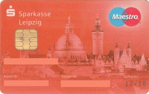 Bank Card: Sparkasse Leipzig MS 03-14 (Sparkasse Lepzig Germany ...