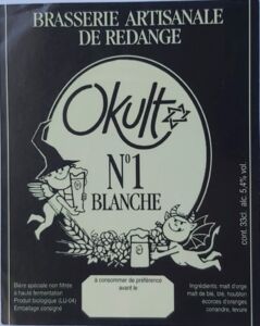 Drink Label: Okult N°1 Blanche (Brasserie Simon, LuxembourgCol:LU-BEER ...
