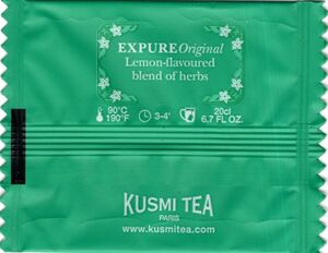 أكياس الشاي: Expure Original Mélange de plantes aromatisé citron (Kusmi ...