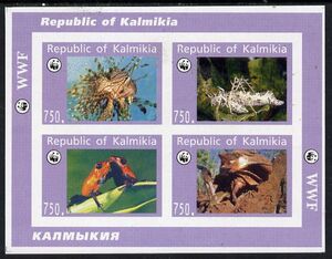 Stamp: Insects WWF (Russia, Kalmykia: Illegal Stamps(Russia : Kalmykia ...