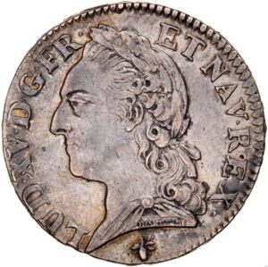 Coin: ½ Ecu (Louis XV. - H - La Rochelle) (France) (1715~1774 - Louis ...
