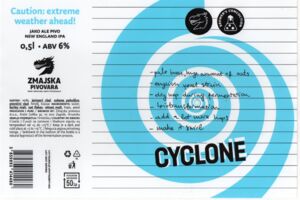 Drink Label: Cyclone (Zmajska Pivovara, CroatiaCol:HR-BEER-000773