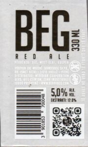 Drink Label: Beg krudo (Birra Beg, KosovoCol:KO-BEER-000020