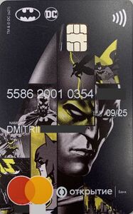 Bank Card: Movie characters DC. Batman (Otkritie Bank, RussiaCol:RU-MC ...