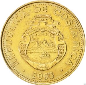 Moneda: 500 Colones (Thick numerals; non-magnetic) (Costa Rica(1950 ...