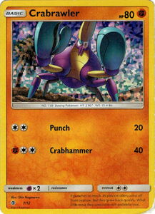 Game Card: Crabrawler (Pokémon TCG) (McDonald's Promos 2017)