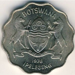 Moneda: 1 Pula (Botswana) (1976~Actualidad - Circulación (Pula)) WCC:km8