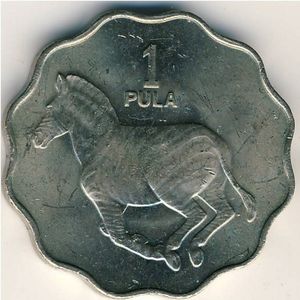 Moneda: 1 Pula (Botswana) (1976~Actualidad - Circulación (Pula)) WCC:km8