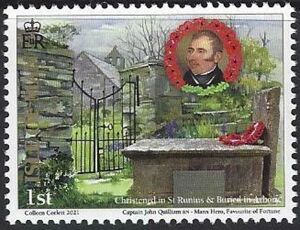 Stamp: Christened in St Runius & Buried in Arbory (Isle of Man(John ...